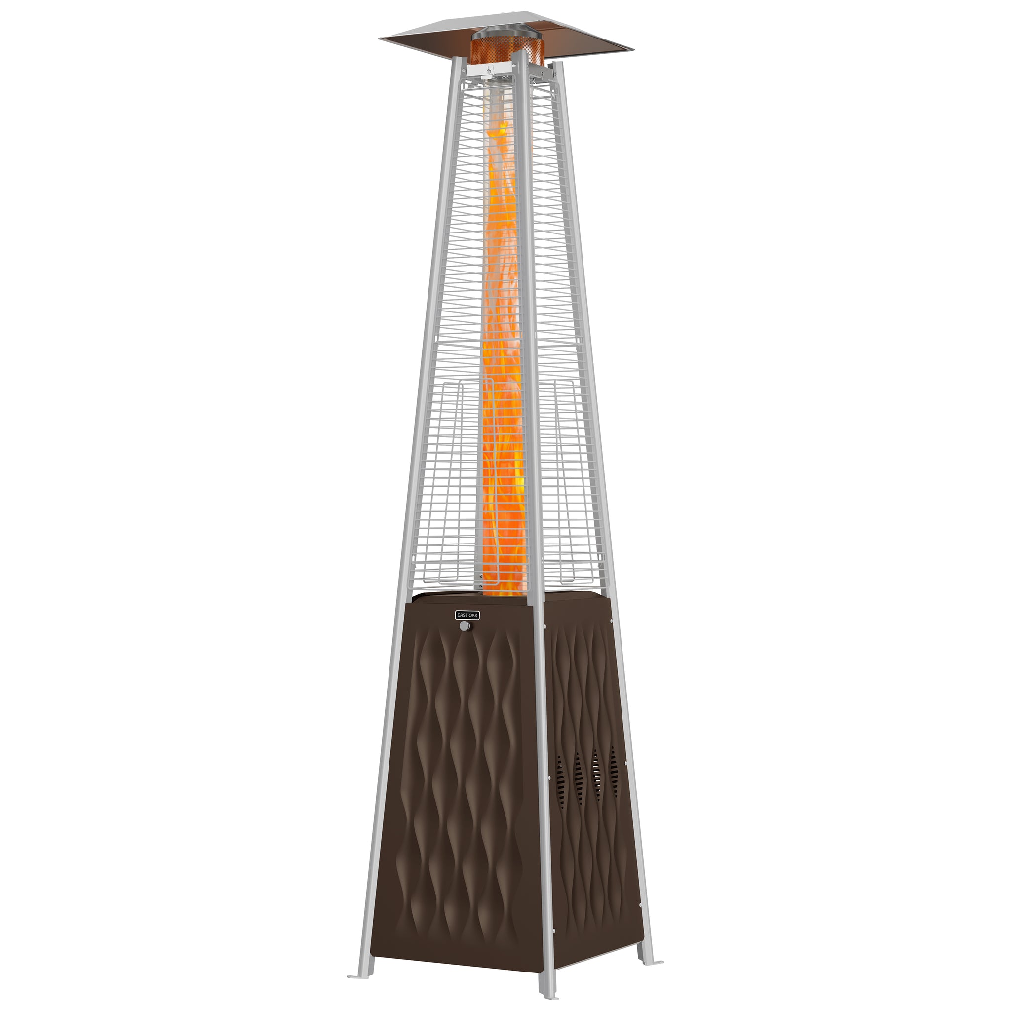 Pyramid Patio Heater, 48,000 BTU Outdoor Patio Heater, Quartz Glass Tu ...